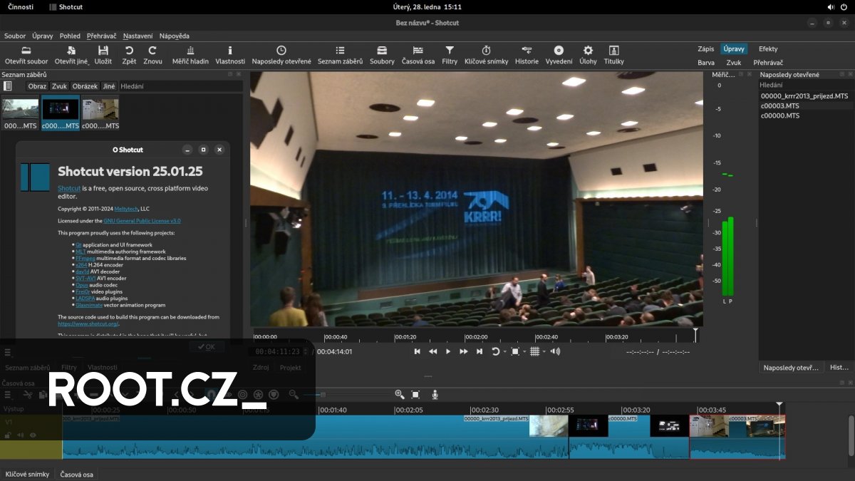 Shotcut 25.07.26 s vylepšeními pro prostorový zvuk a dalšími novinkami - Root.cz