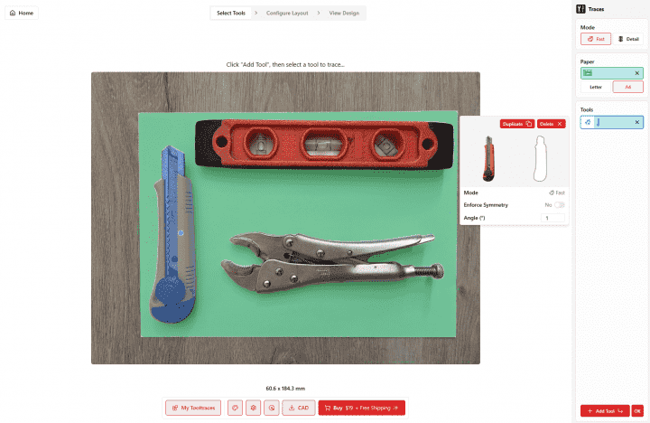 Nepořádek v dílně? Tento nástroj z fotky vytvoří organizér do šuplíku, který vytisknete i doma ...