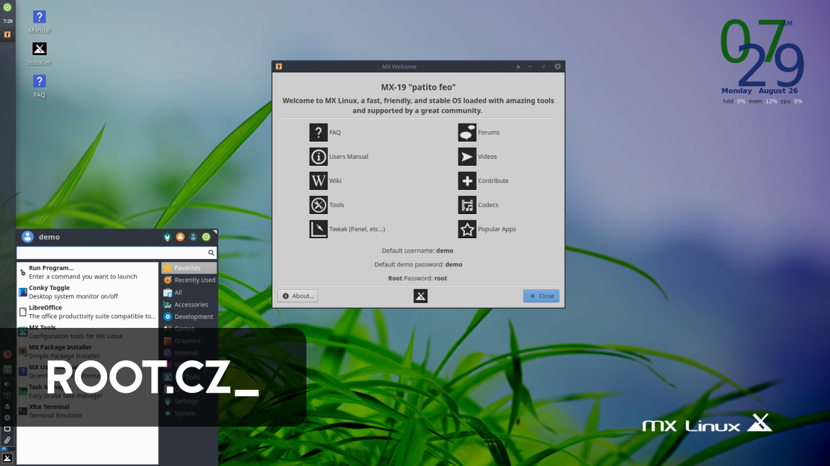 MX Linux 23.6 nabízí jádro Linux 6.14 či desktop Xfce 4.20 - Root.cz