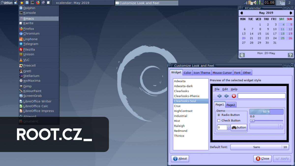 IceWM 3.0.0 přináší podporu více panelů v jednom okně - Root.cz