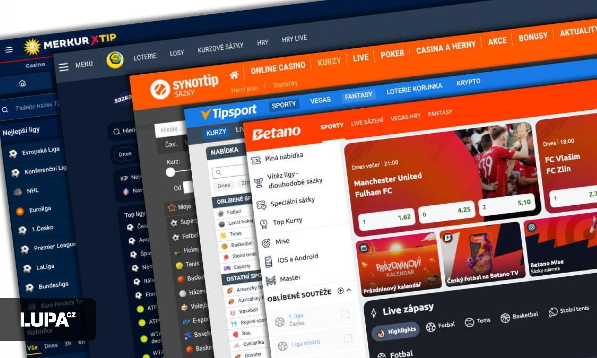 Bonusy, live sázky a aplikace: Co nabízí největší sázkové kanceláře na ...