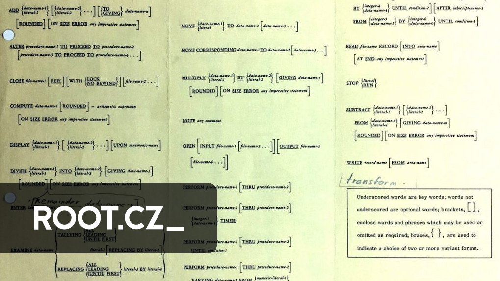 COBOL míří do GCC - Root.cz