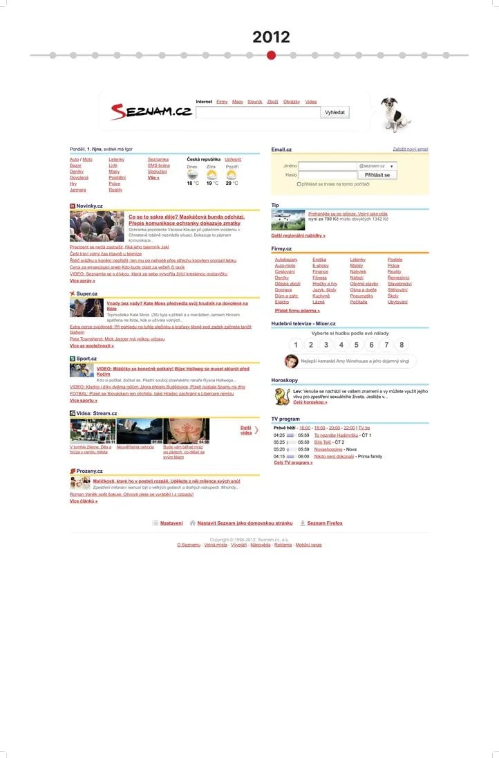 Seznam.cz slaví 30 let. Podívejte se, jak se měnil český internetový ...