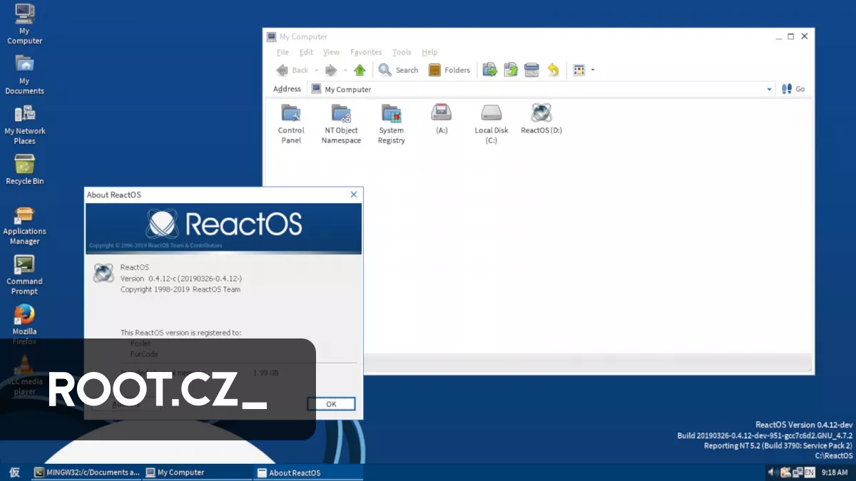 ReactOS na UEFI, Wayland v elementary OS - Root.cz
