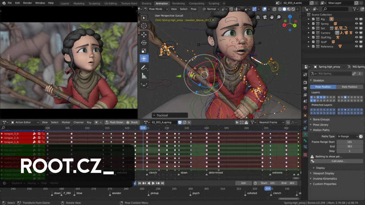 Blender 4.4 s mnoha vylepšeními, včetně API Vulkan a AMD HIP RT - Root.cz