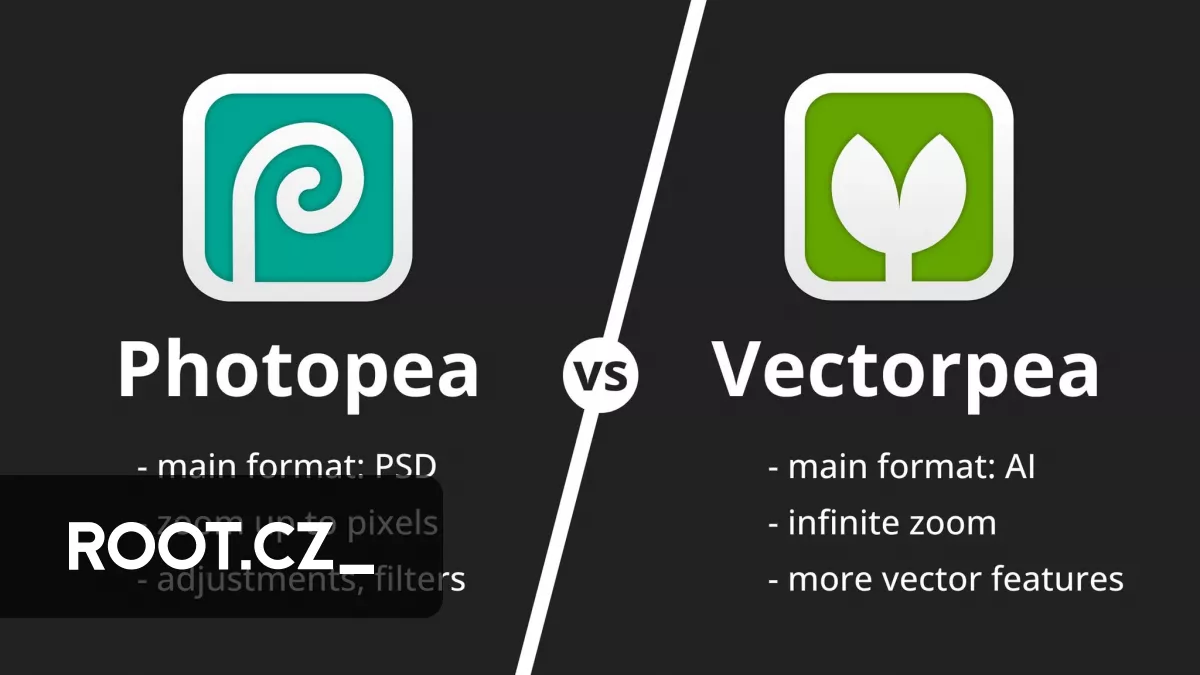 Photopea má nově vektorovou sestru Vectorpea - Root.cz
