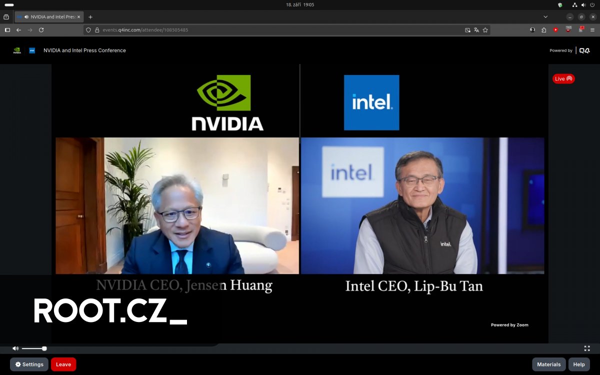 Nvidia investuje 5 miliard dolarů do Intelu, propojí x86 CPU a RTX GPU ...