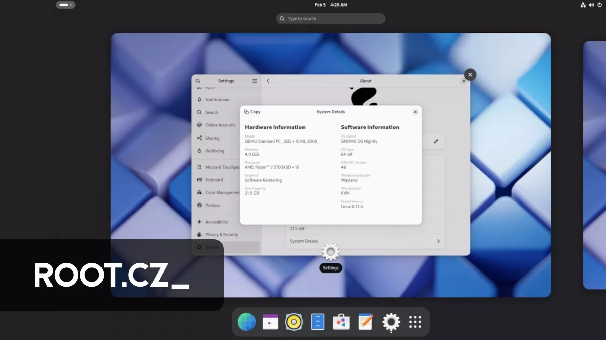 Debian 13 vyjde s GNOME 48, Void Linux podporuje Apple Silicon - Root.cz