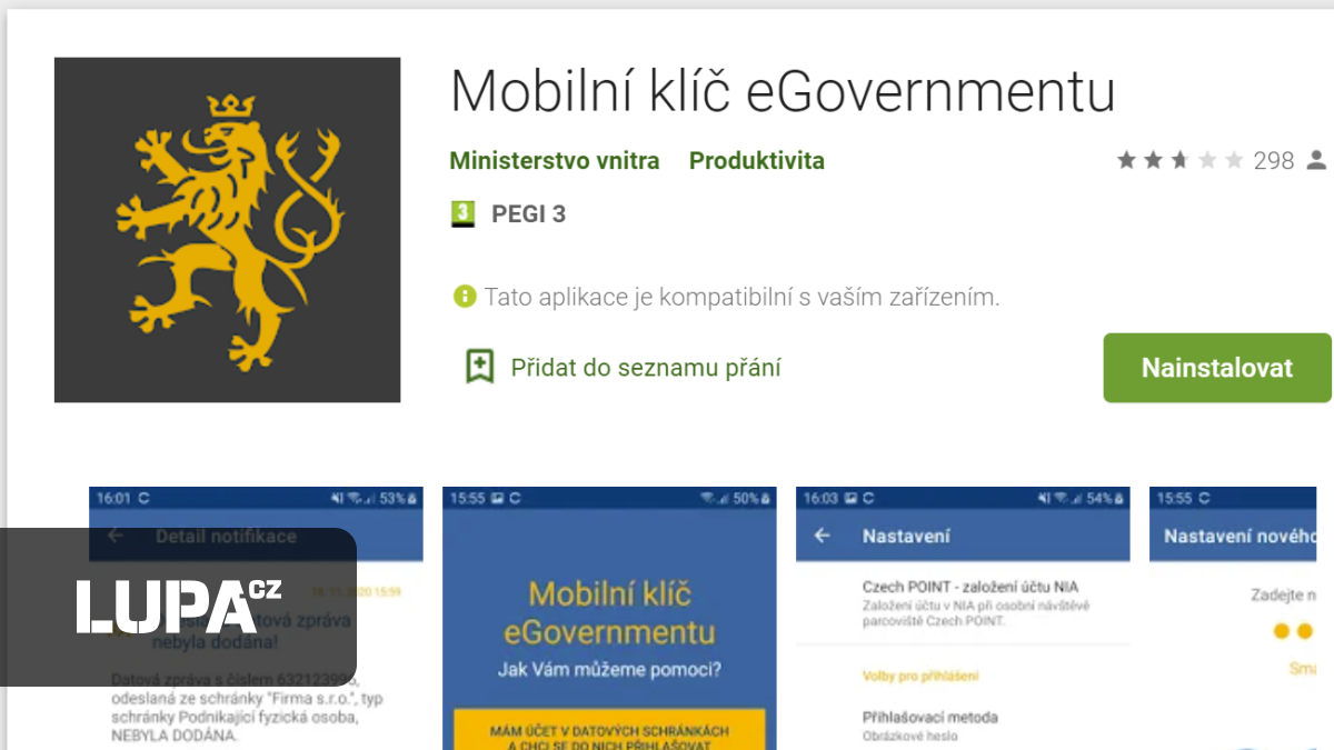 Na iPhony dočasně nechodí notifikace od Mobilního klíče eGovermentu - Lupa.cz