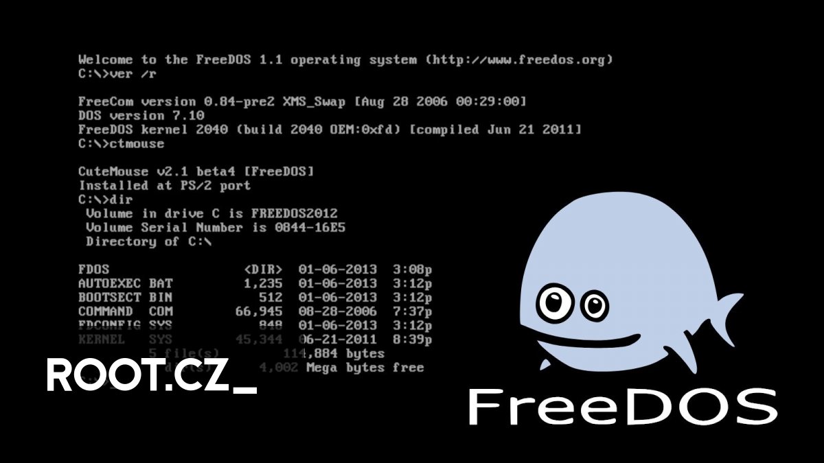 Vyšel FreeDOS 1.4 - Root.cz