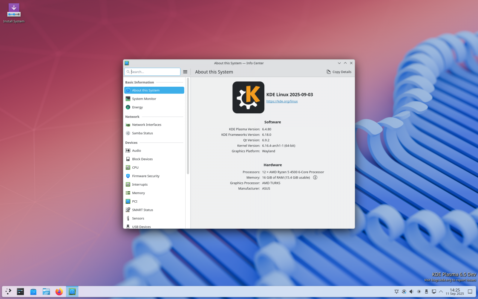Fotogalerie: KDE Linux (září 2025) - Root.cz
