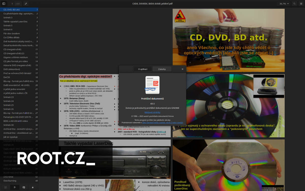GNOME Papers jako náhrada starého Evince už v GNOME 49 - Root.cz