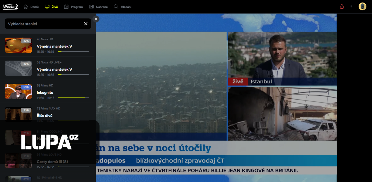 Pecka.TV v testu: podrobné nastavení potěší, přehrávač ale ukazuje ...