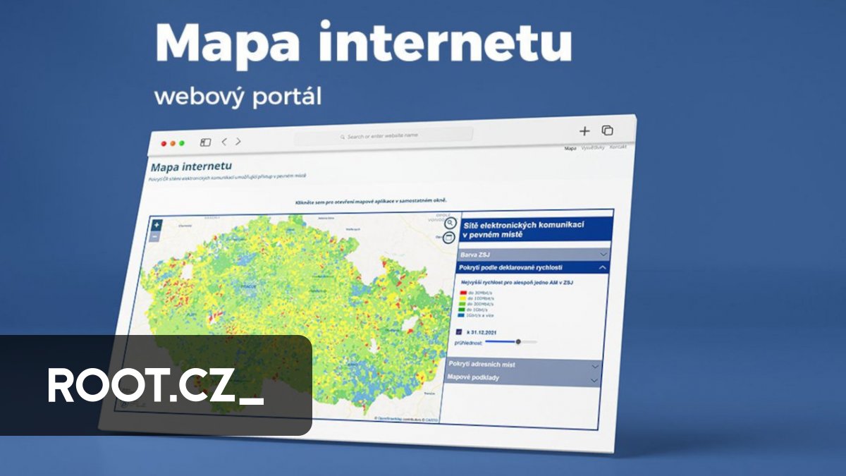 MPO spouští portál Mapa internetu o připojení v České republice - Root.cz