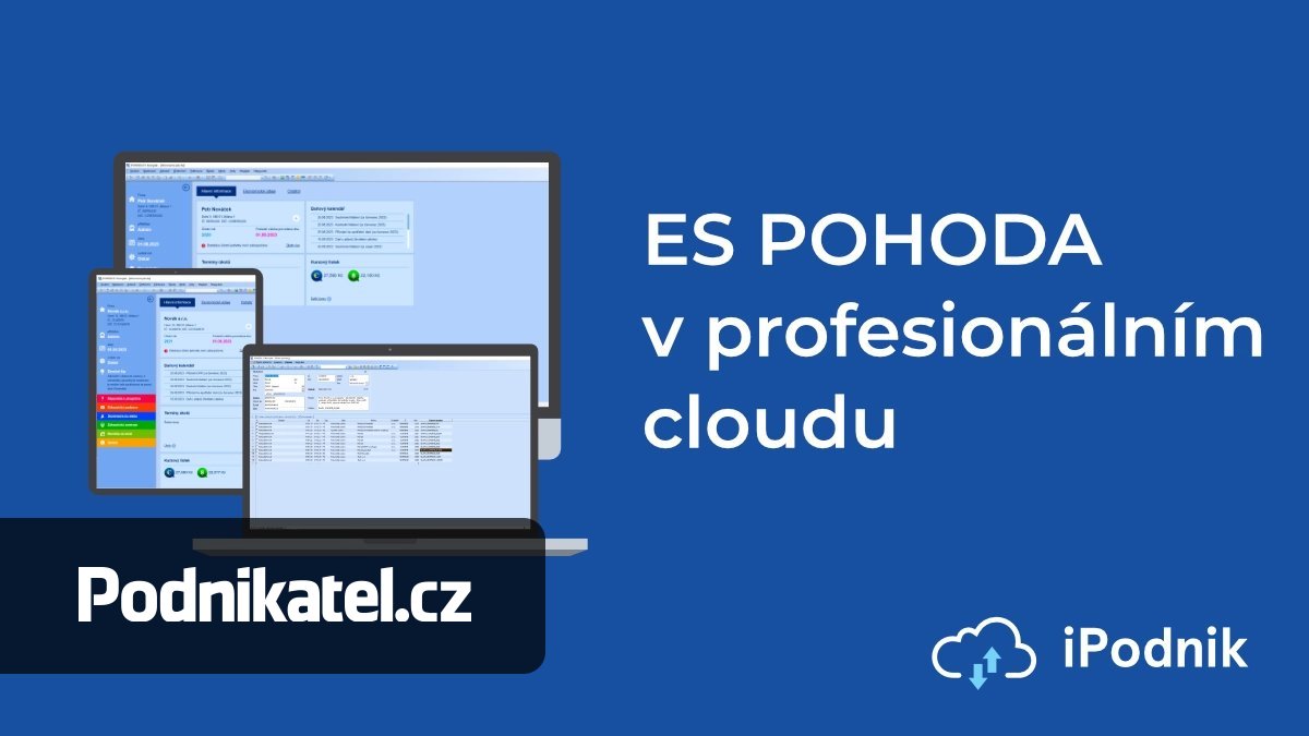 iPodnik Cloud: Vaše POHODA ve špičkovém nezávislém cloudu - Podnikatel.cz