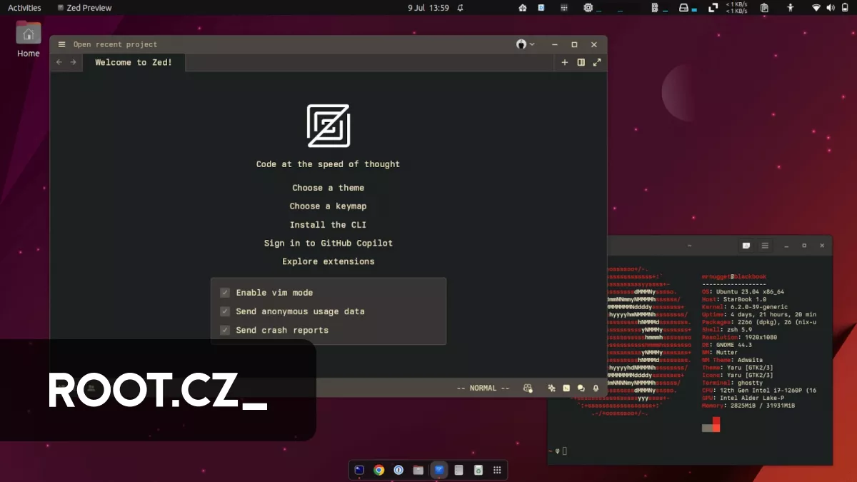 Editor Zed je k dispozici pro Linux - Root.cz