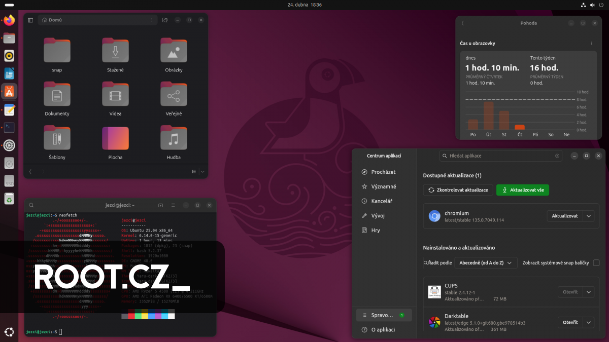 Krátký pohled na Ubuntu 25.04: Canonical si taky zaslouží jedničku - Root.cz