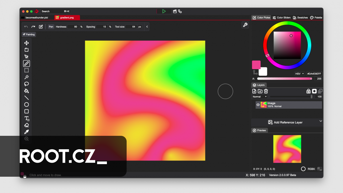 Open source editor obrázků PixiEditor i pro Linux - Root.cz